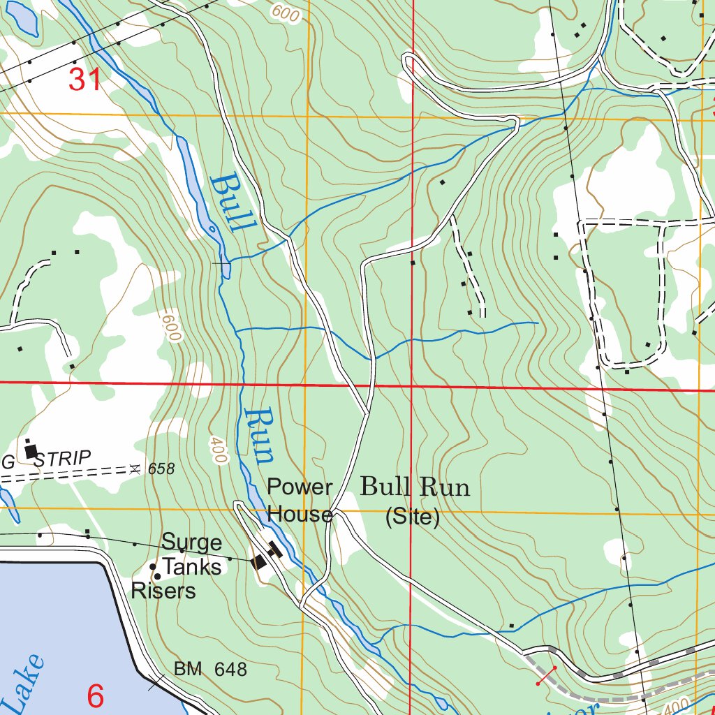 Bull Run, OR FSTopo Legacy Map by US Forest Service - Topo | Avenza Maps
