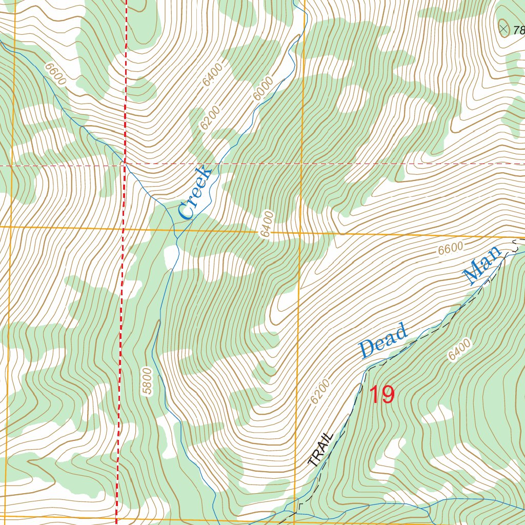 Bull Trout Point, ID FSTopo Legacy Map by US Forest Service - Topo ...