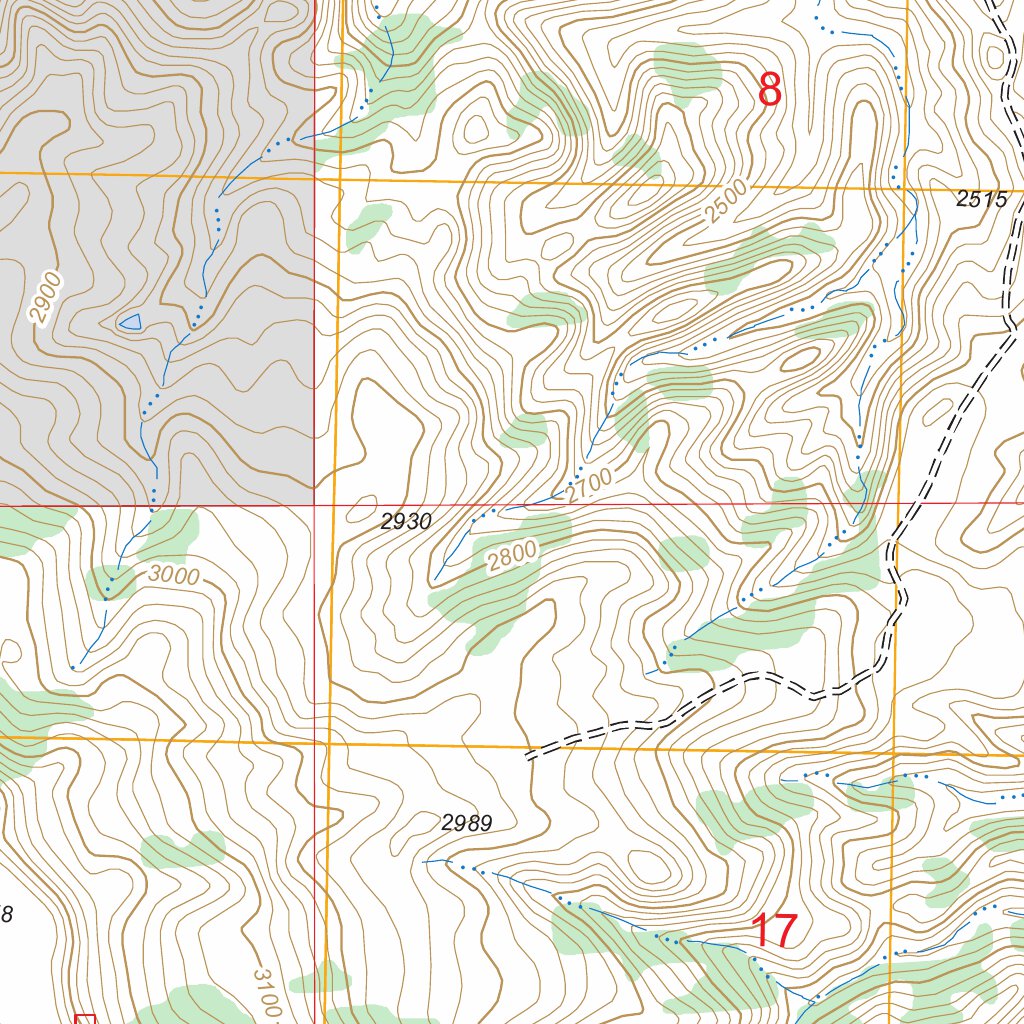 Bullion Butte, ND FSTopo Legacy Map by US Forest Service - Topo ...