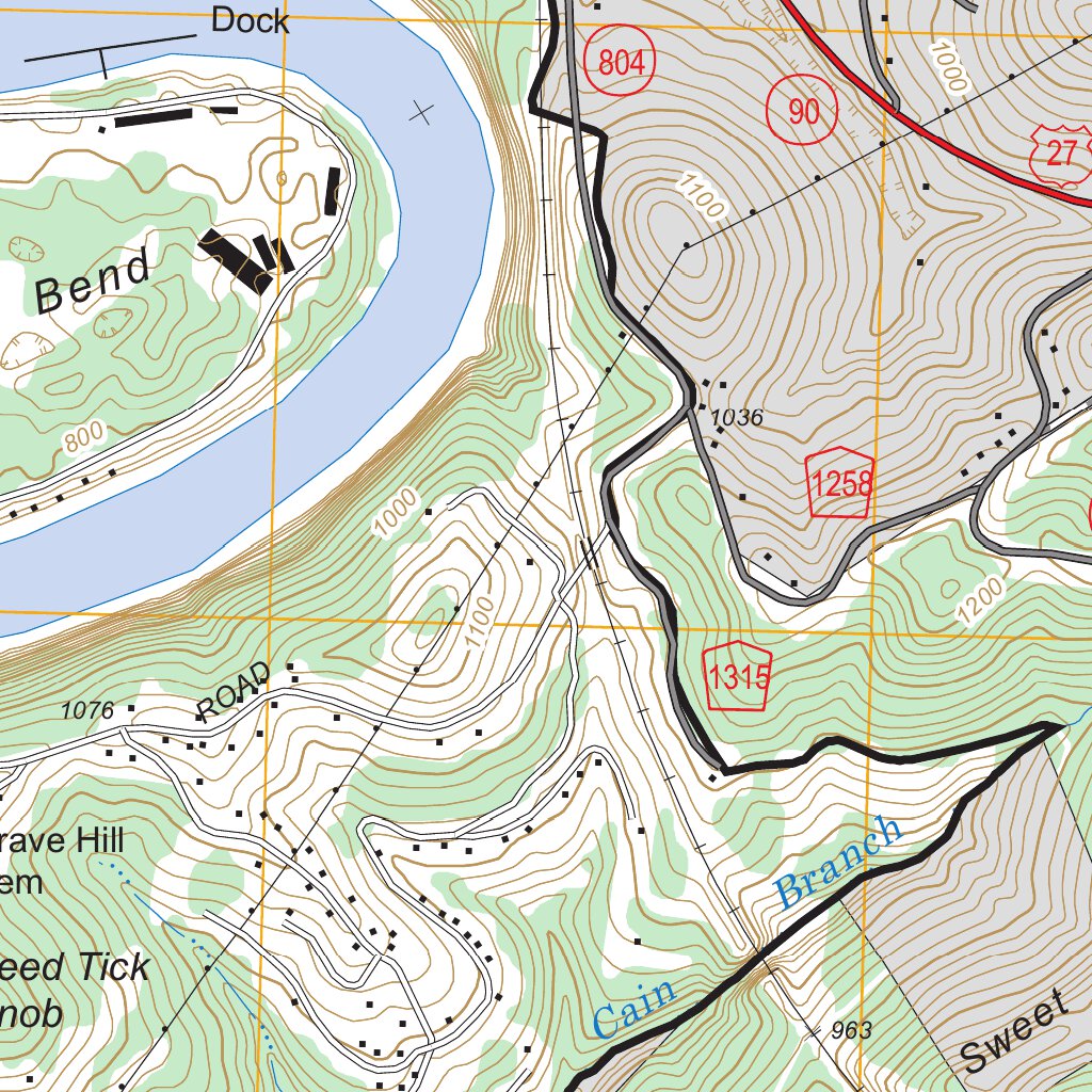 Burnside, KY FSTopo Legacy Map by US Forest Service - Topo | Avenza Maps