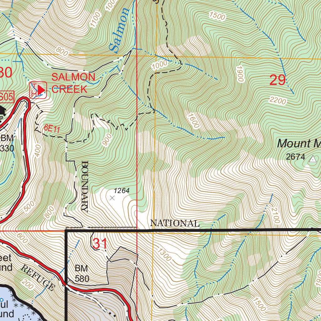 Burro Mountain, CA FSTopo Legacy Map by US Forest Service - Topo ...