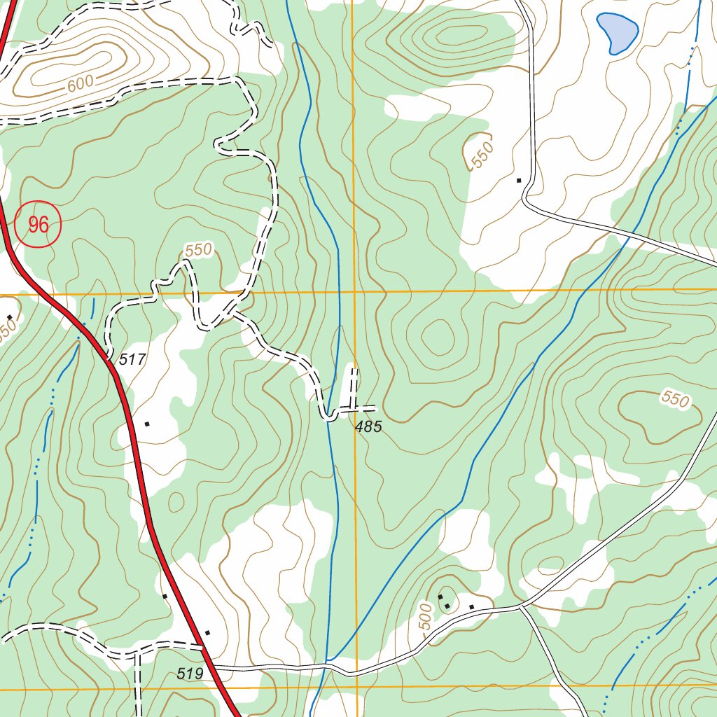 Bush River, SC FSTopo Legacy Map by US Forest Service - Topo | Avenza Maps
