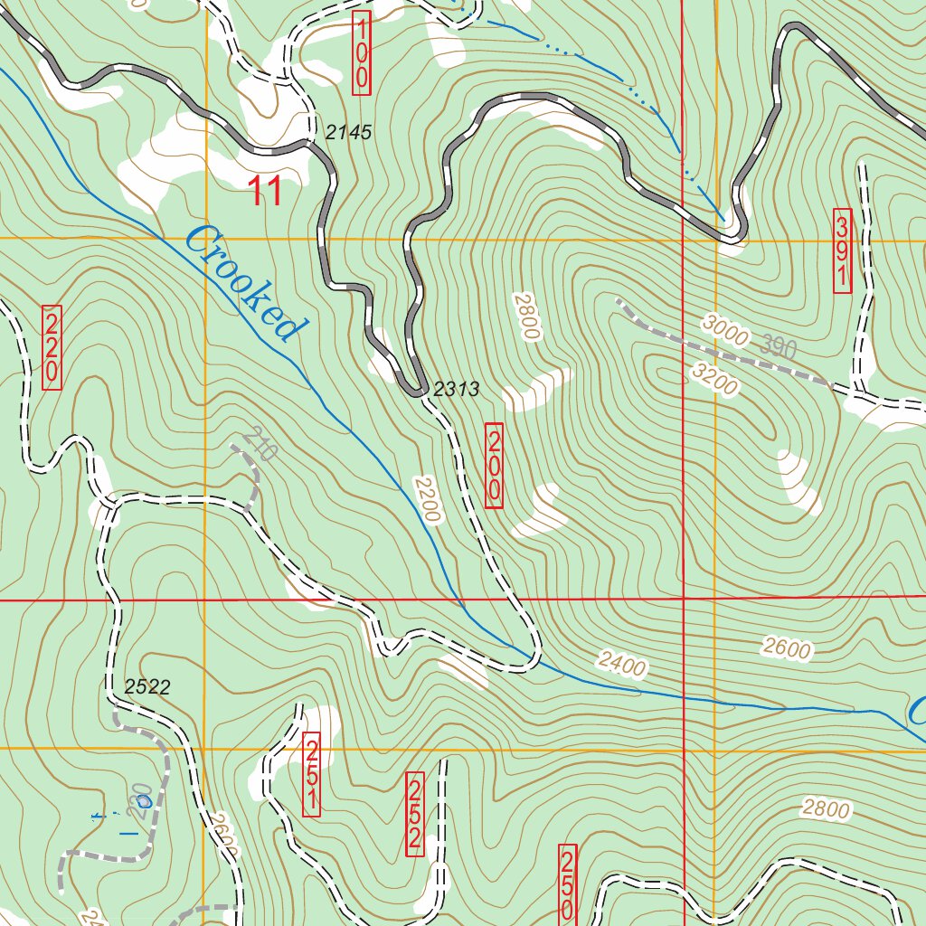 Butler Butte, OR FSTopo Legacy Map by US Forest Service - Topo | Avenza ...