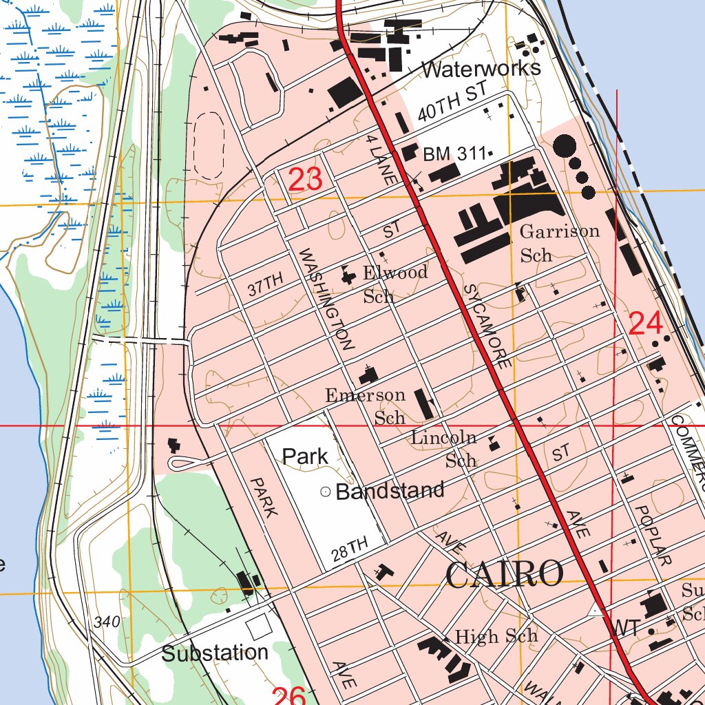 Cairo, IL - KY FSTopo Legacy Map by US Forest Service - Topo | Avenza Maps