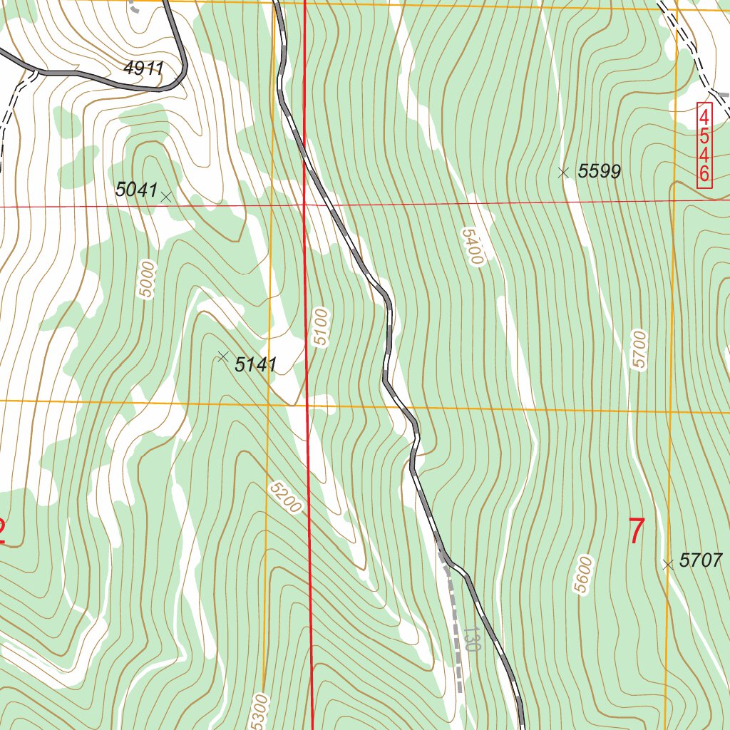 Calimus Butte, OR FSTopo Legacy Map by US Forest Service - Topo ...