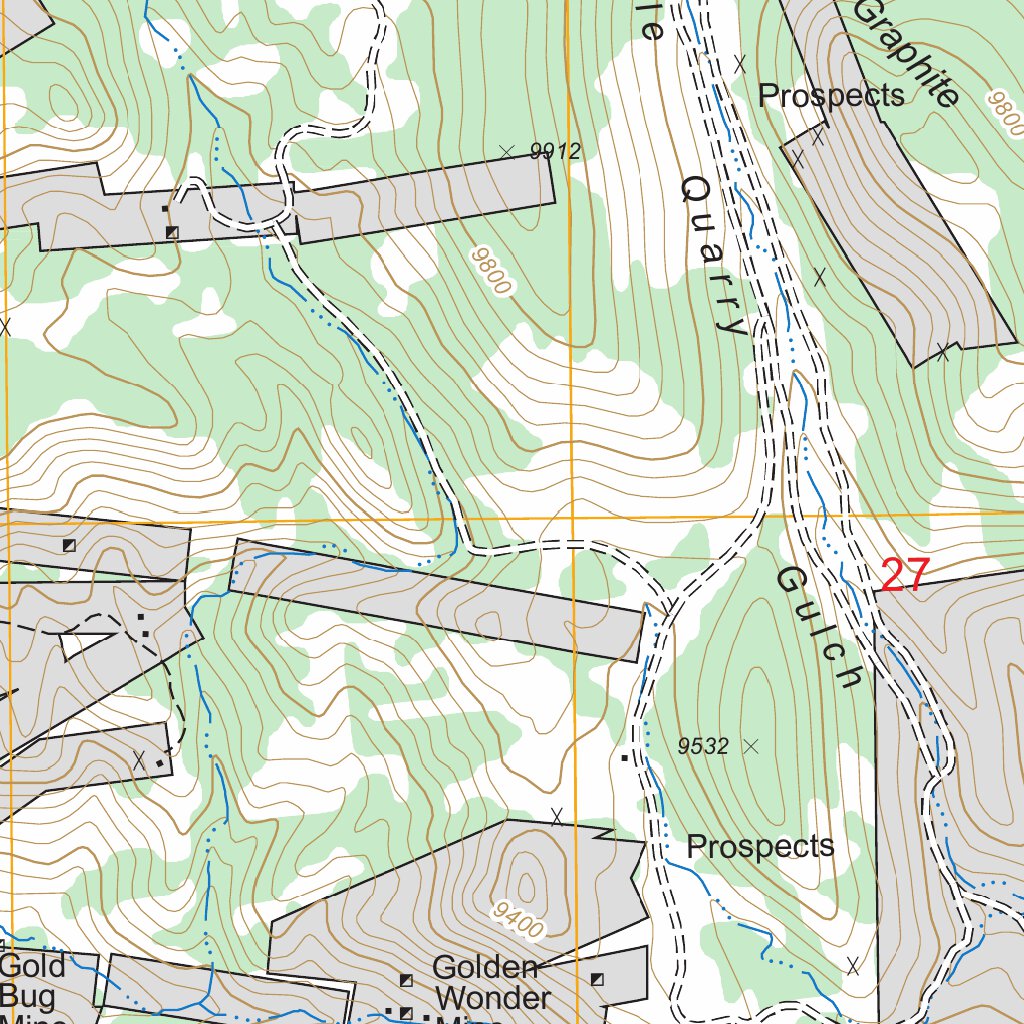 Cameron Mountain, CO FSTopo Legacy Map by US Forest Service - Topo ...