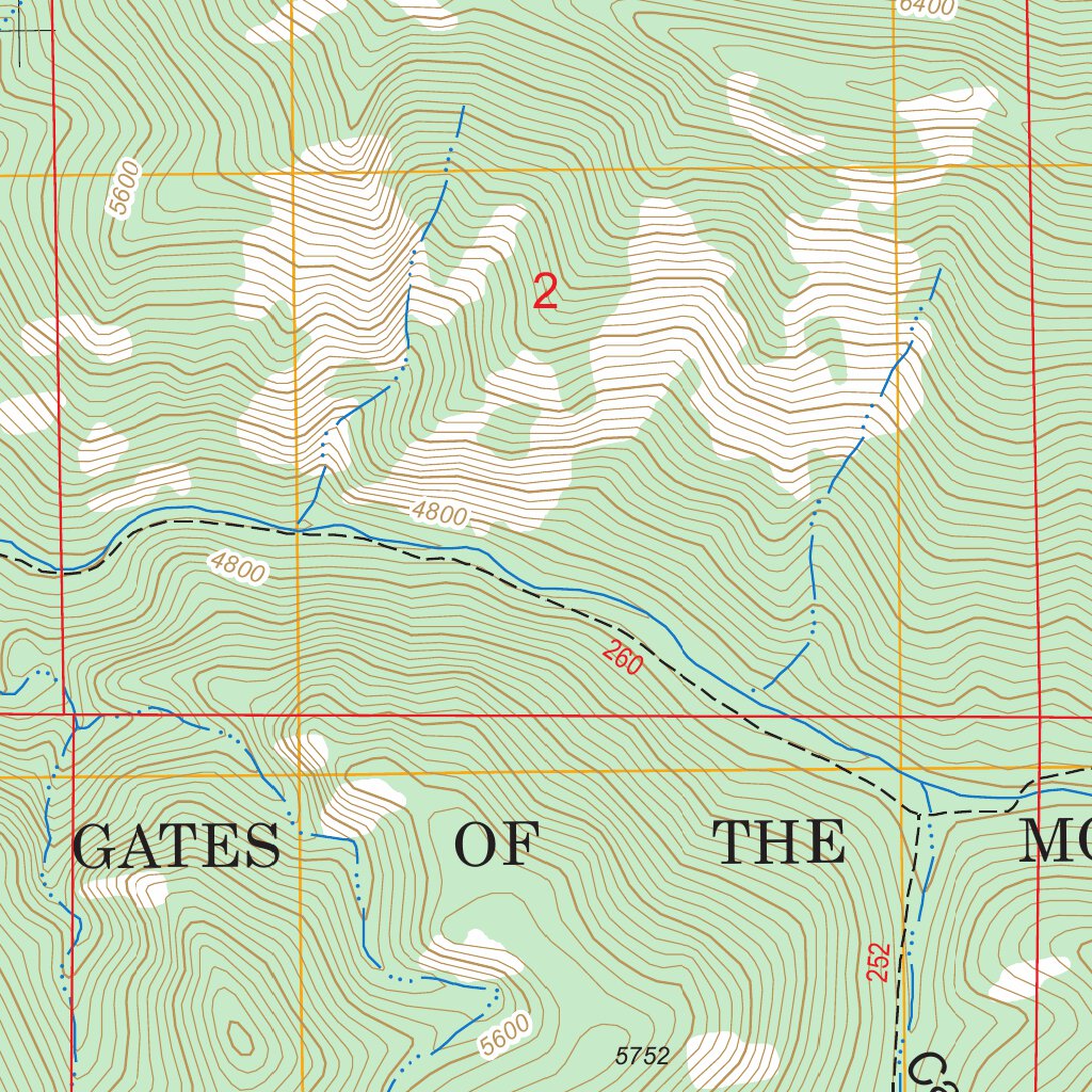 Candle Mountain, MT FSTopo Legacy Map by US Forest Service - Topo ...