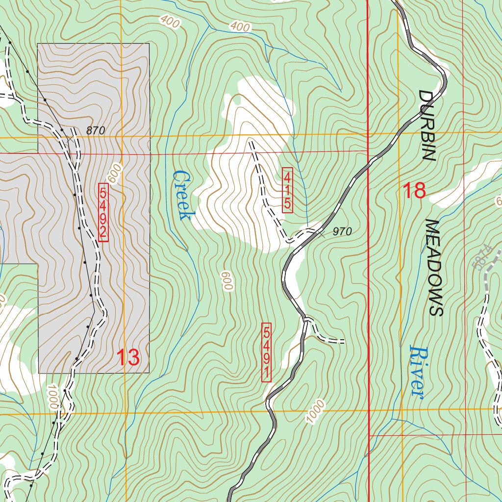 Cannibal Mountain, OR FSTopo Legacy Map by US Forest Service - Topo ...