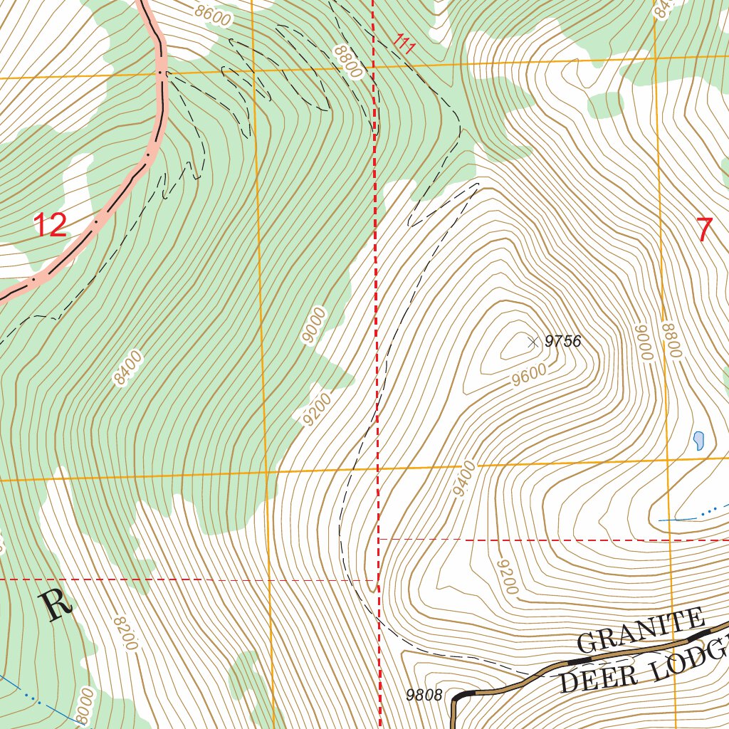 Carpp Ridge, MT FSTopo Legacy Map by US Forest Service - Topo | Avenza Maps