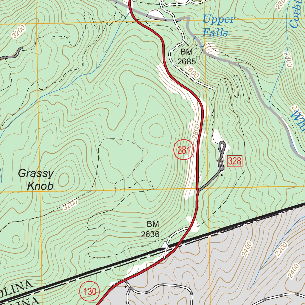 Cashiers, NC - SC - GA FSTopo Legacy Map by US Forest Service - Topo ...