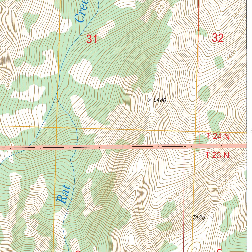 Cashmere Mountain, WA FSTopo Legacy Map by US Forest Service - Topo ...