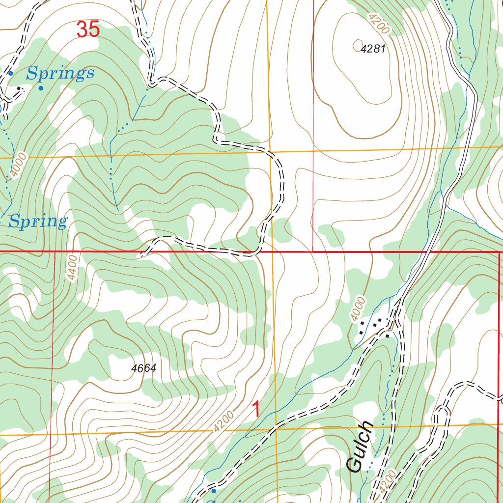 Castle Creek, OR FSTopo Legacy Map by US Forest Service - Topo | Avenza ...
