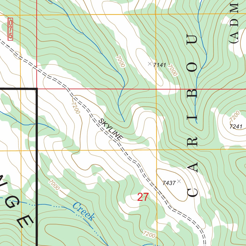 Castle Rock, ID FSTopo Legacy Map by US Forest Service - Topo | Avenza Maps