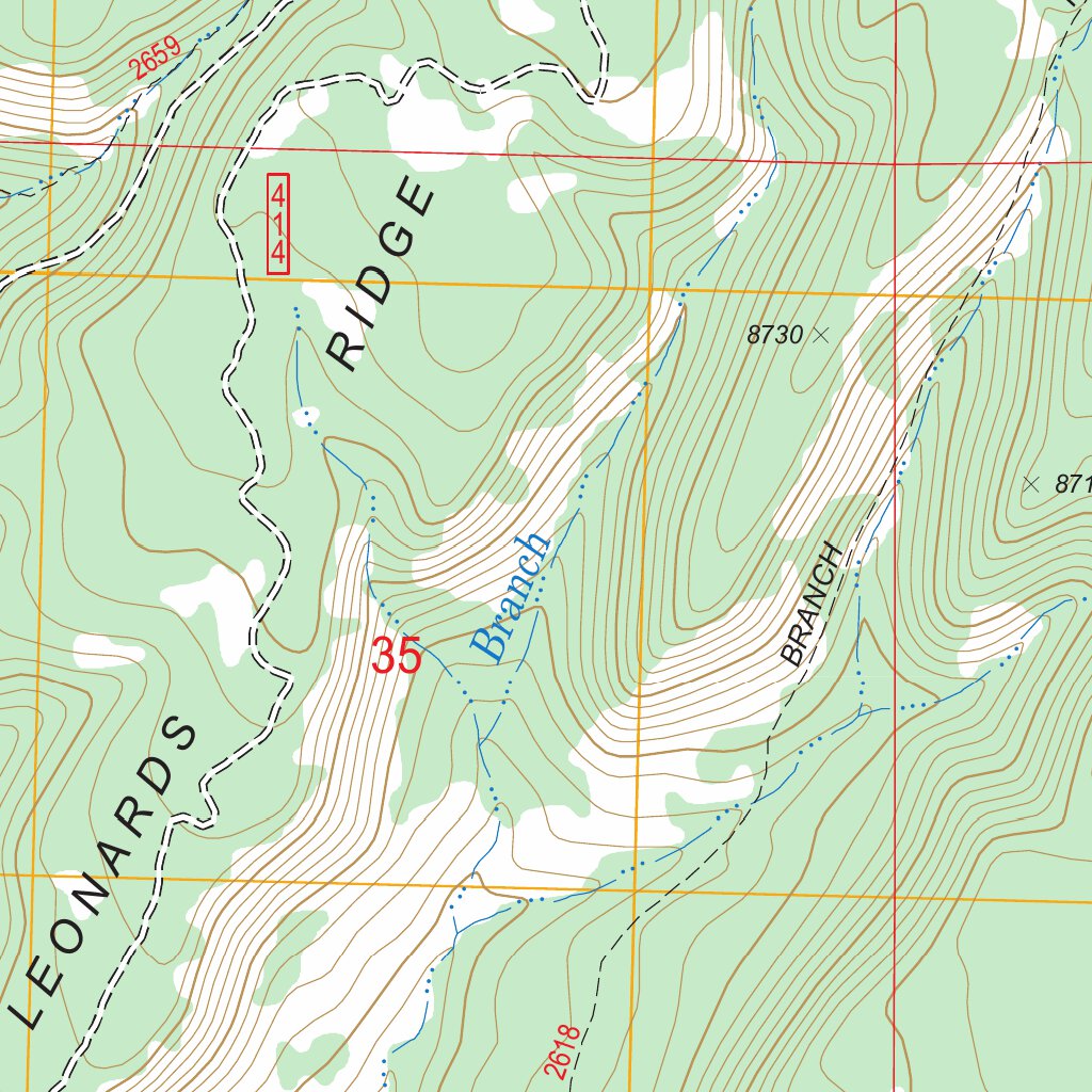Casto Reservoir, CO FSTopo Legacy Map by US Forest Service - Topo ...
