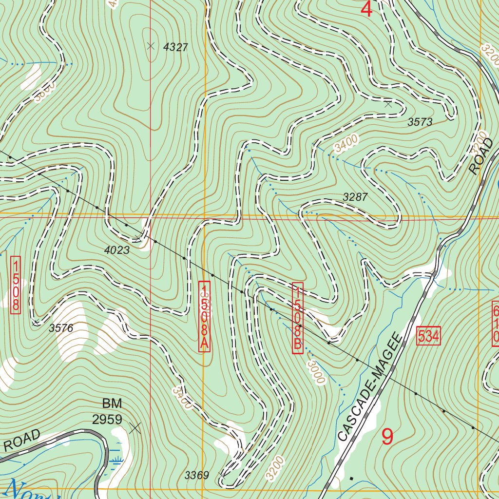 Cataract Peak, ID FSTopo Legacy Map by US Forest Service - Topo | Avenza Maps