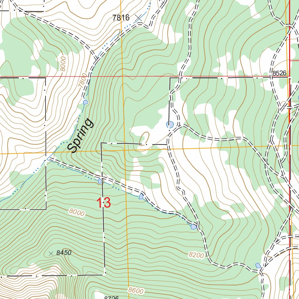 Cathedral Peak, CO FSTopo Legacy Map by US Forest Service - Topo ...