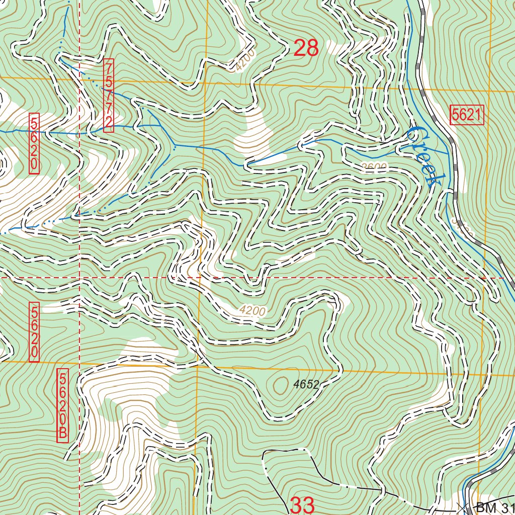 Cayuse Junction, ID FSTopo Legacy Map by US Forest Service - Topo ...