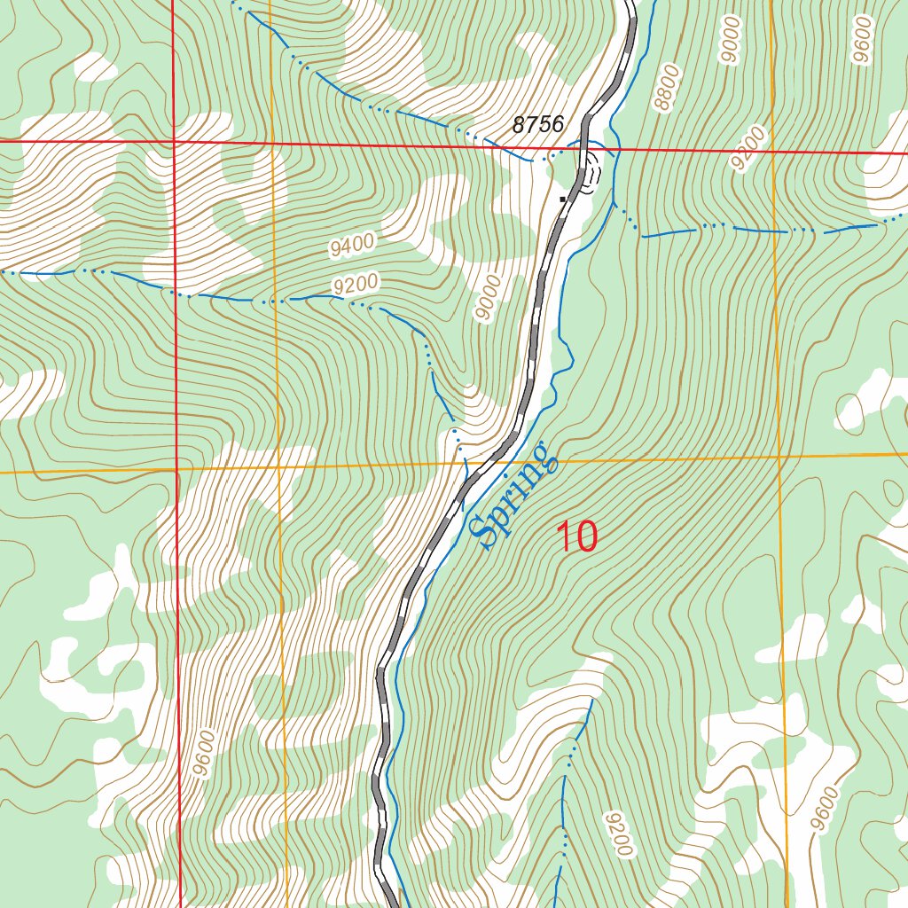 Cement Mountain, CO FSTopo Legacy Map by US Forest Service - Topo ...