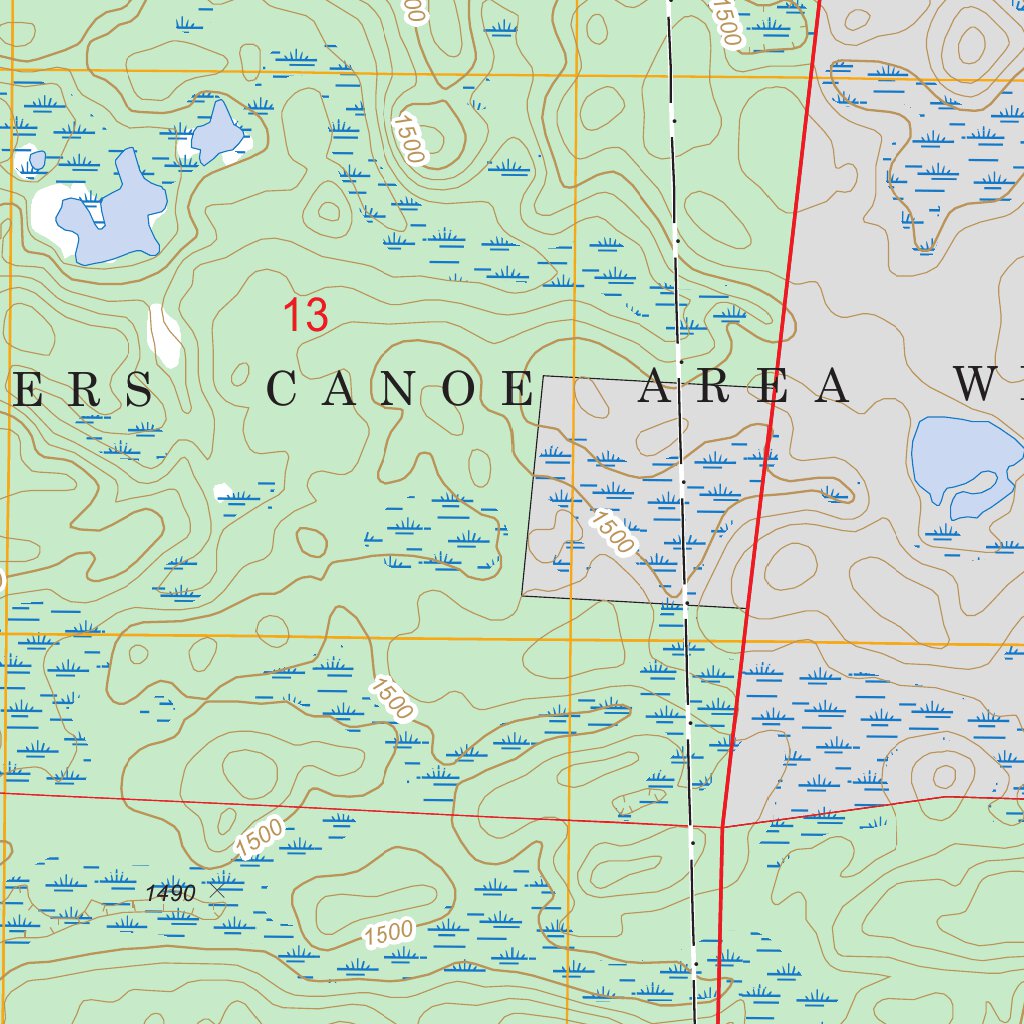 Chad Lake, MN FSTopo Legacy Map by US Forest Service - Topo | Avenza Maps