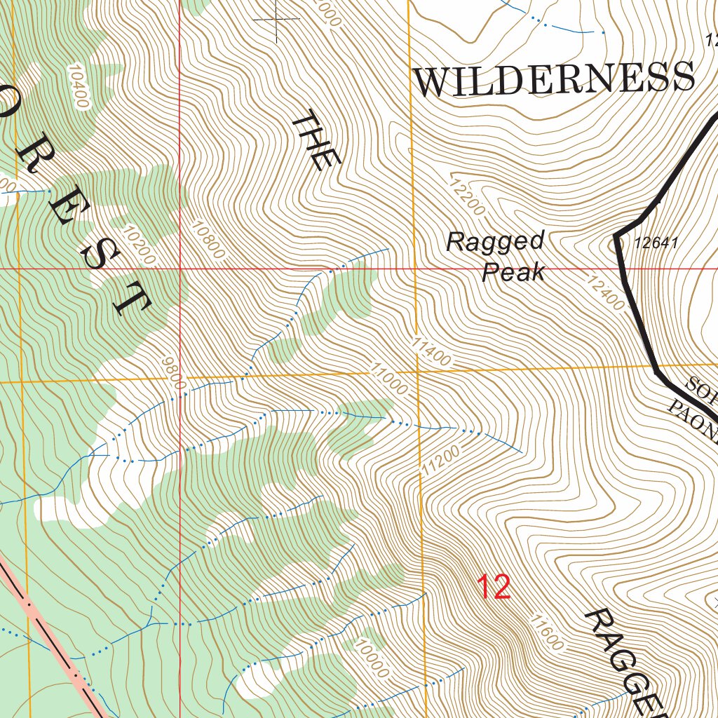Chair Mountain, CO FSTopo Legacy Map by US Forest Service - Topo ...