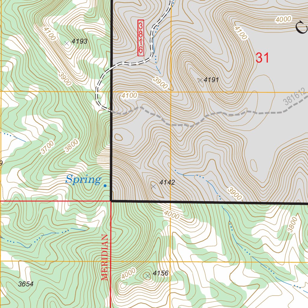 Chalk Buttes, MT FSTopo Legacy Map by US Forest Service - Topo | Avenza ...