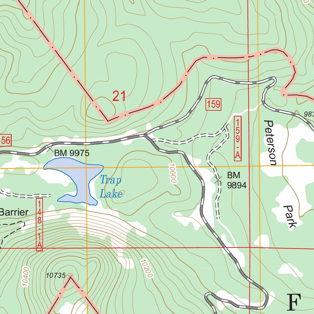 Chambers Lake, CO FSTopo Legacy Map by US Forest Service - Topo ...