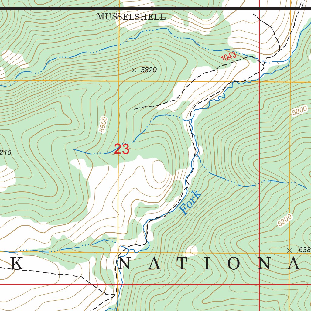 Checkerboard, MT FSTopo Legacy Map by US Forest Service - Topo | Avenza ...