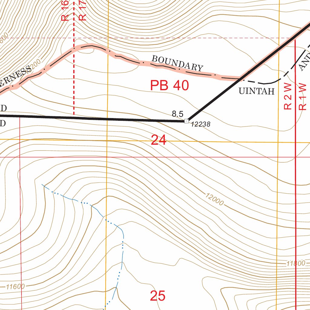 Chepeta Lake, UT FSTopo Legacy Map by US Forest Service - Topo | Avenza ...