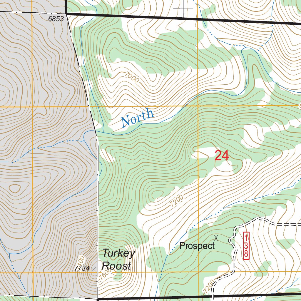 Cherokee Park, CO - WY FSTopo Legacy Map by US Forest Service - Topo ...