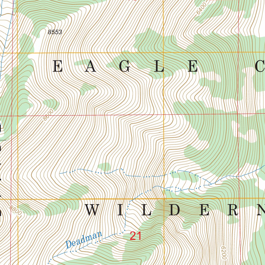 Chief Joseph Mountain, OR FSTopo Legacy Map by US Forest Service - Topo ...
