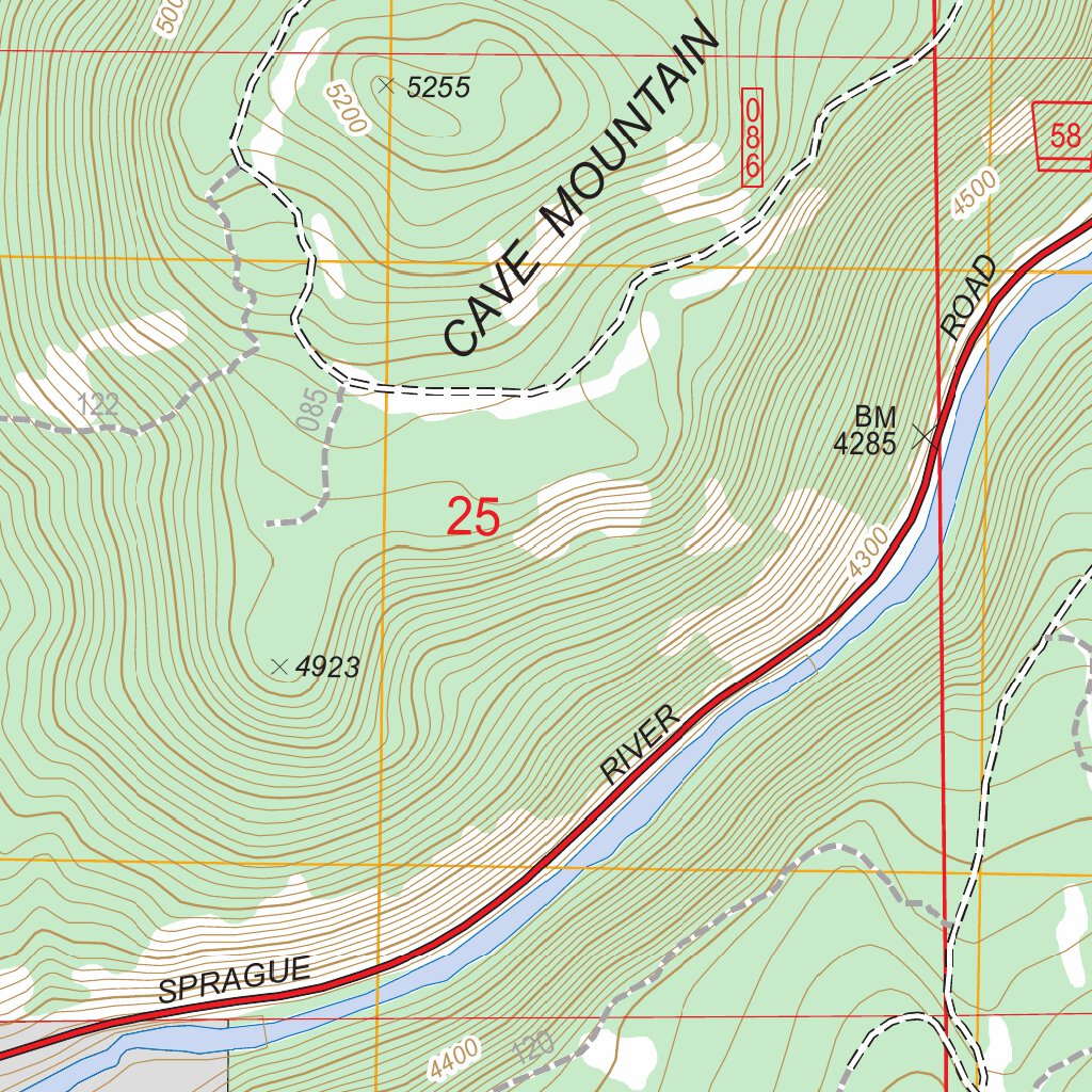 Chiloquin, OR FSTopo Legacy Map by US Forest Service - Topo | Avenza Maps