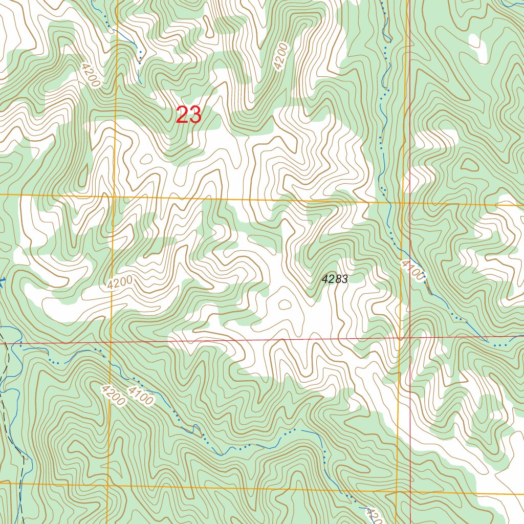 Chimney Butte, NE FSTopo Legacy Map by US Forest Service - Topo ...