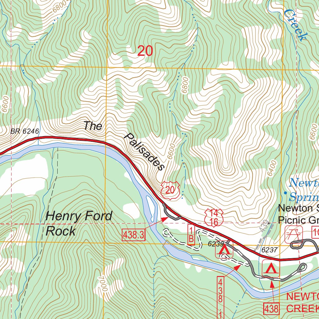 Chimney Rock, WY FSTopo Legacy Map by US Forest Service - Topo | Avenza ...
