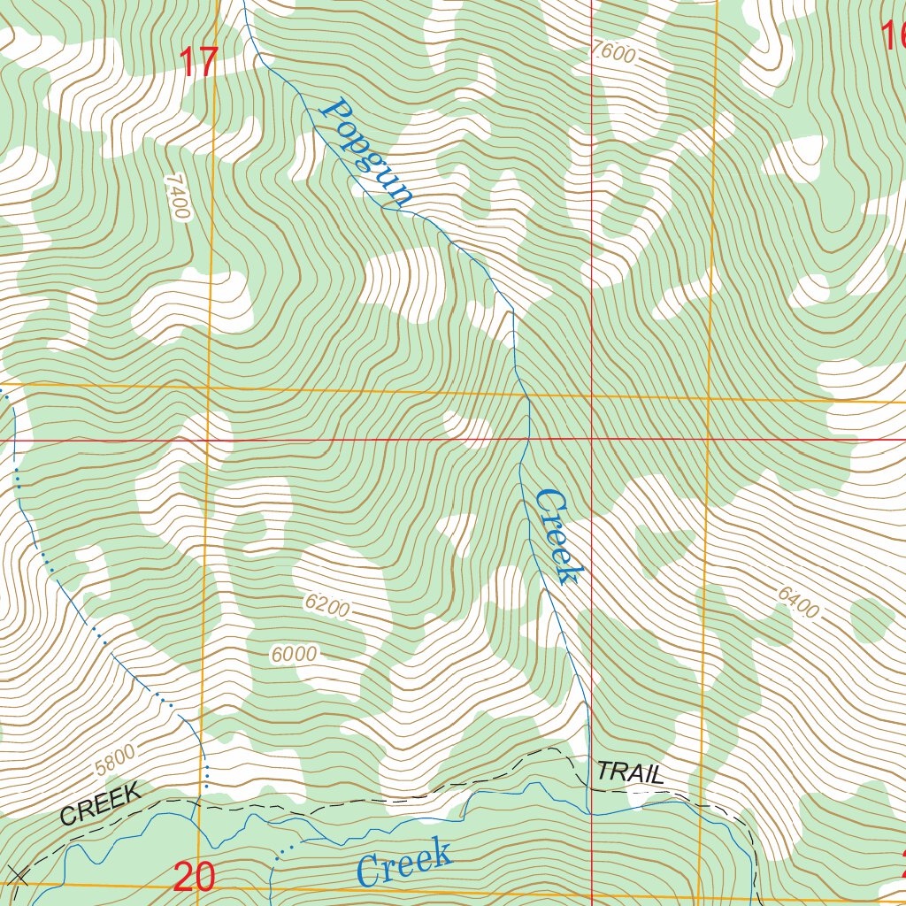 Chinook Mountain, ID FSTopo Legacy Map by US Forest Service - Topo ...