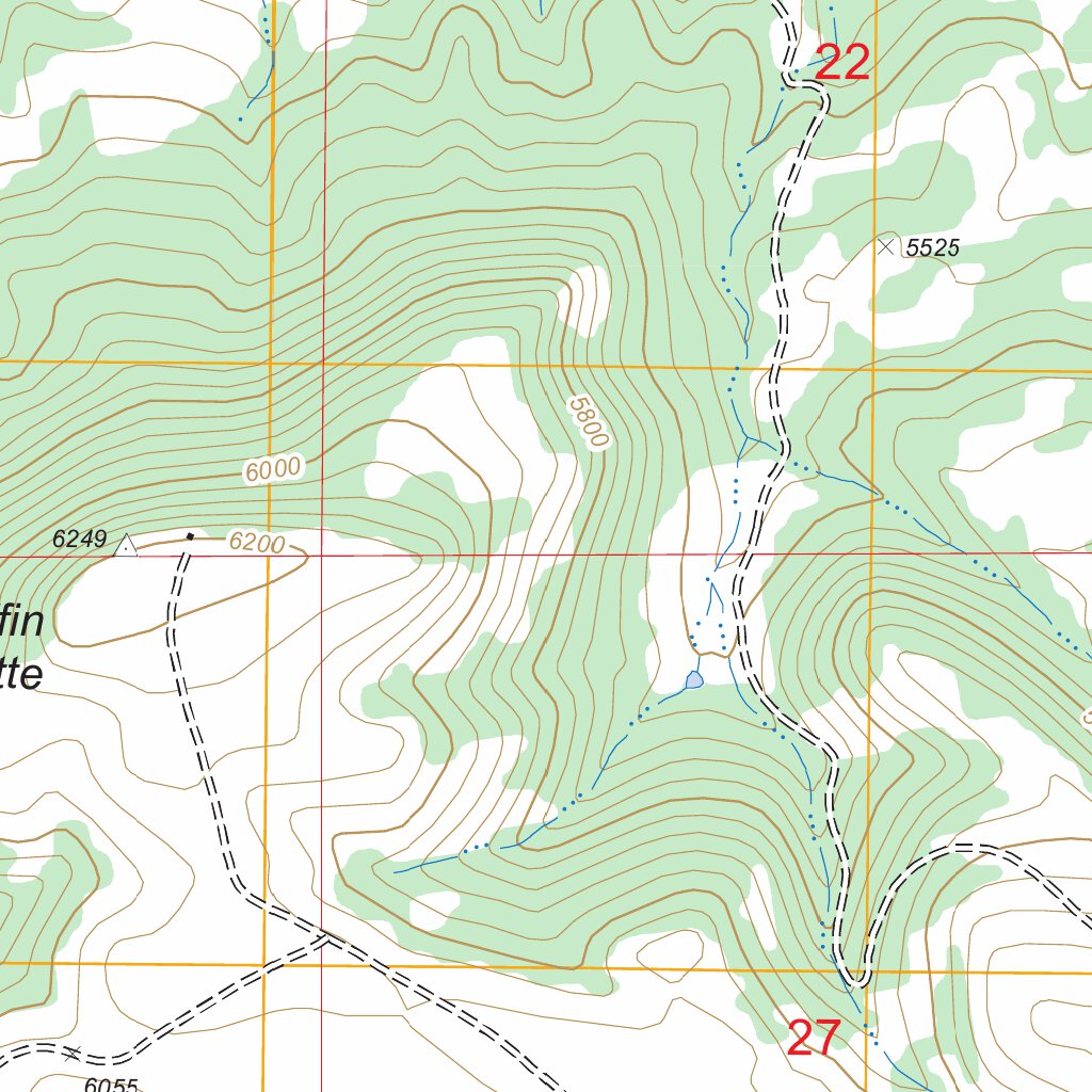 Cinnamon Spring, MT FSTopo Legacy Map by US Forest Service - Topo ...