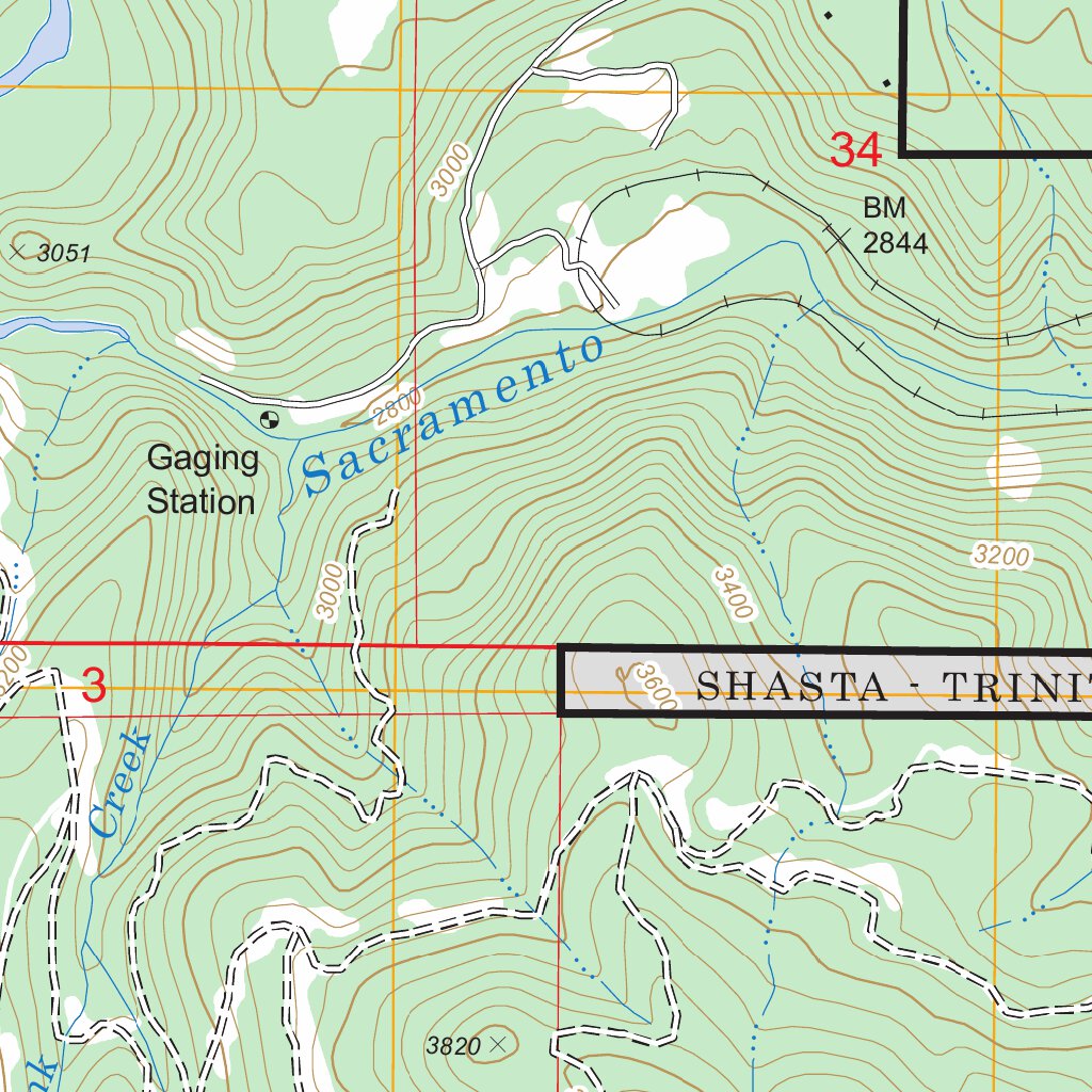 City of Mount Shasta, CA FSTopo Legacy Map by US Forest Service - Topo ...