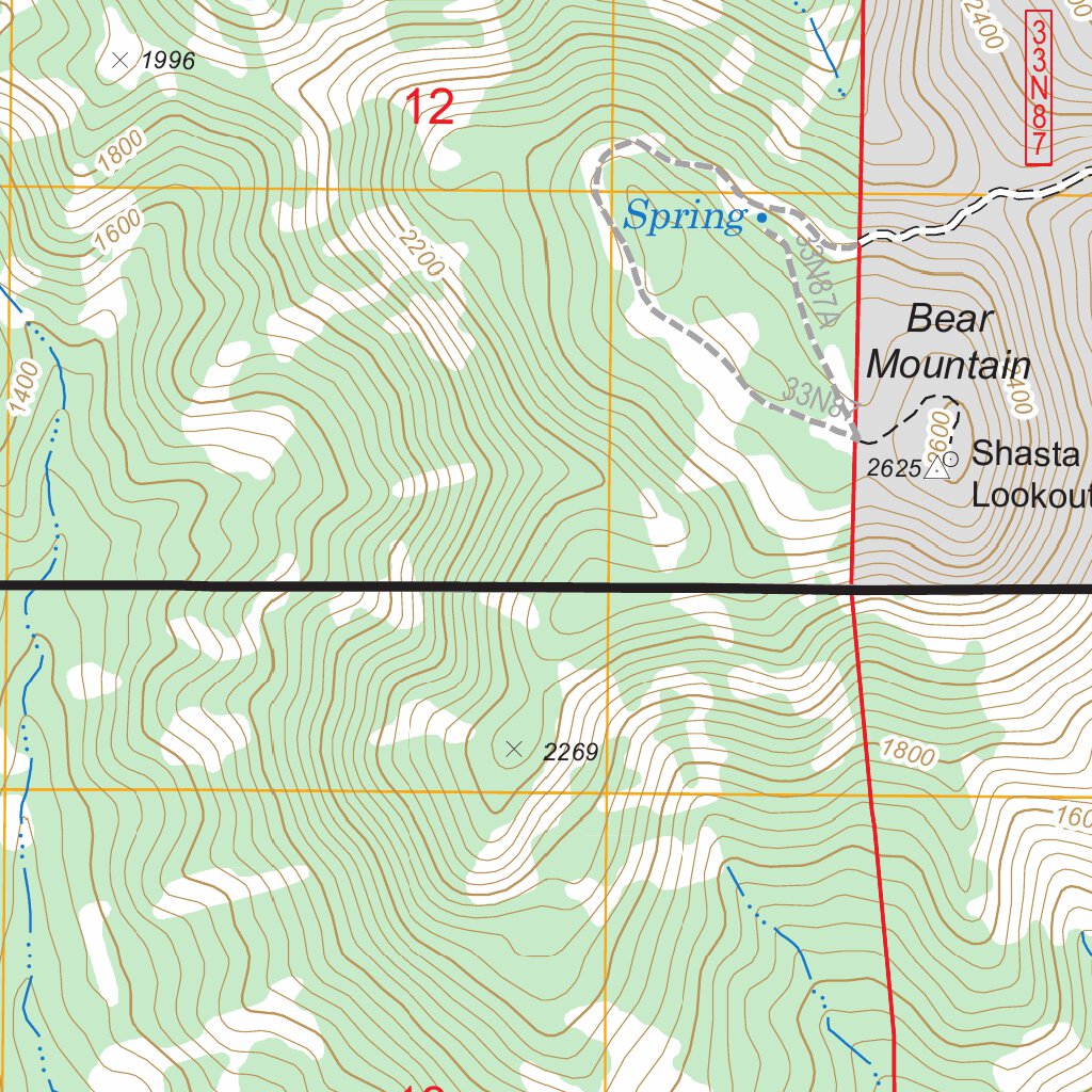 City of Shasta Lake, CA FSTopo Legacy Map by US Forest Service - Topo ...