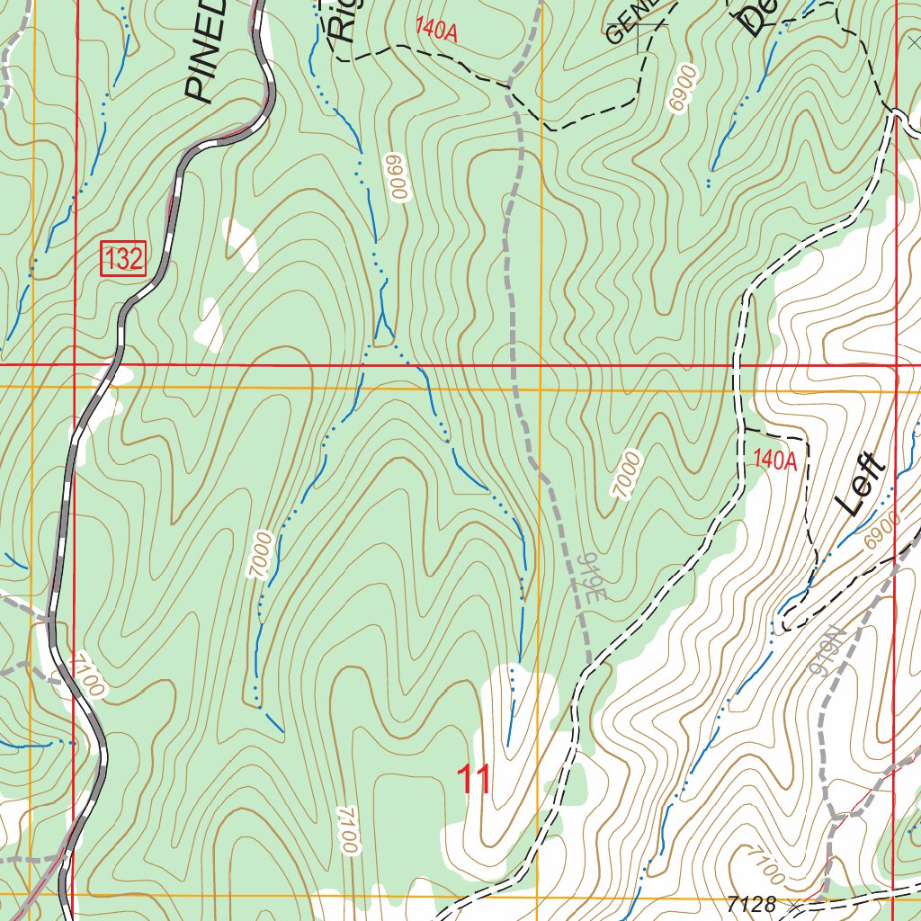 Clay Springs, AZ FSTopo Legacy Map by US Forest Service - Topo | Avenza ...