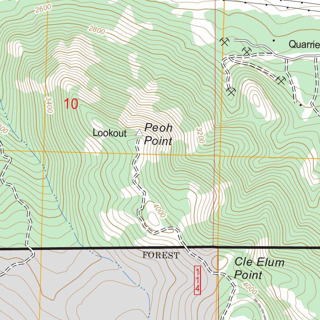 Cle Elum, WA FSTopo Legacy Map by US Forest Service - Topo | Avenza Maps