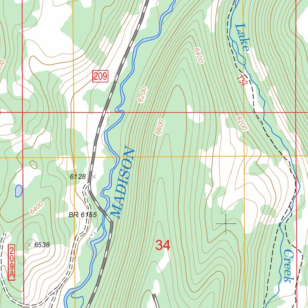 Cliff Lake, MT FSTopo Legacy Map by US Forest Service - Topo | Avenza Maps