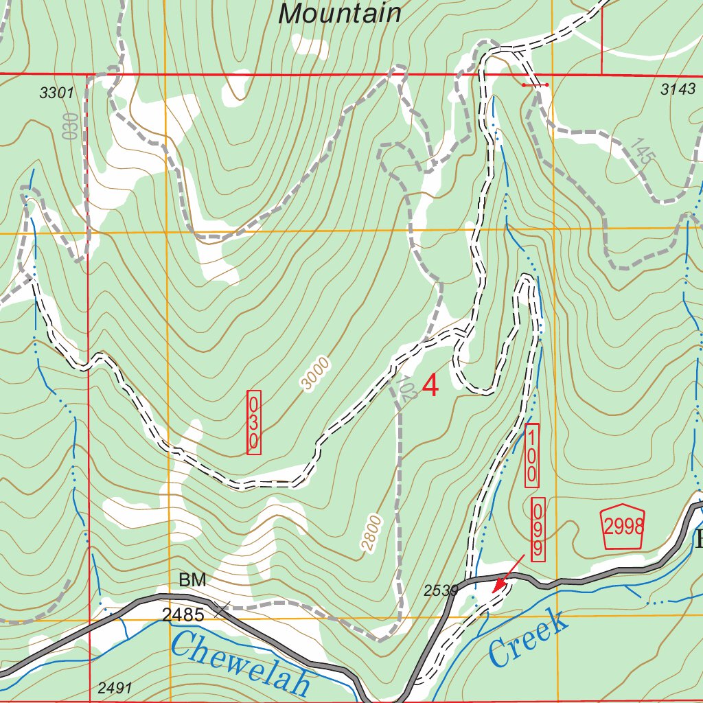 Cliff Ridge, WA FSTopo Legacy Map by US Forest Service - Topo | Avenza Maps