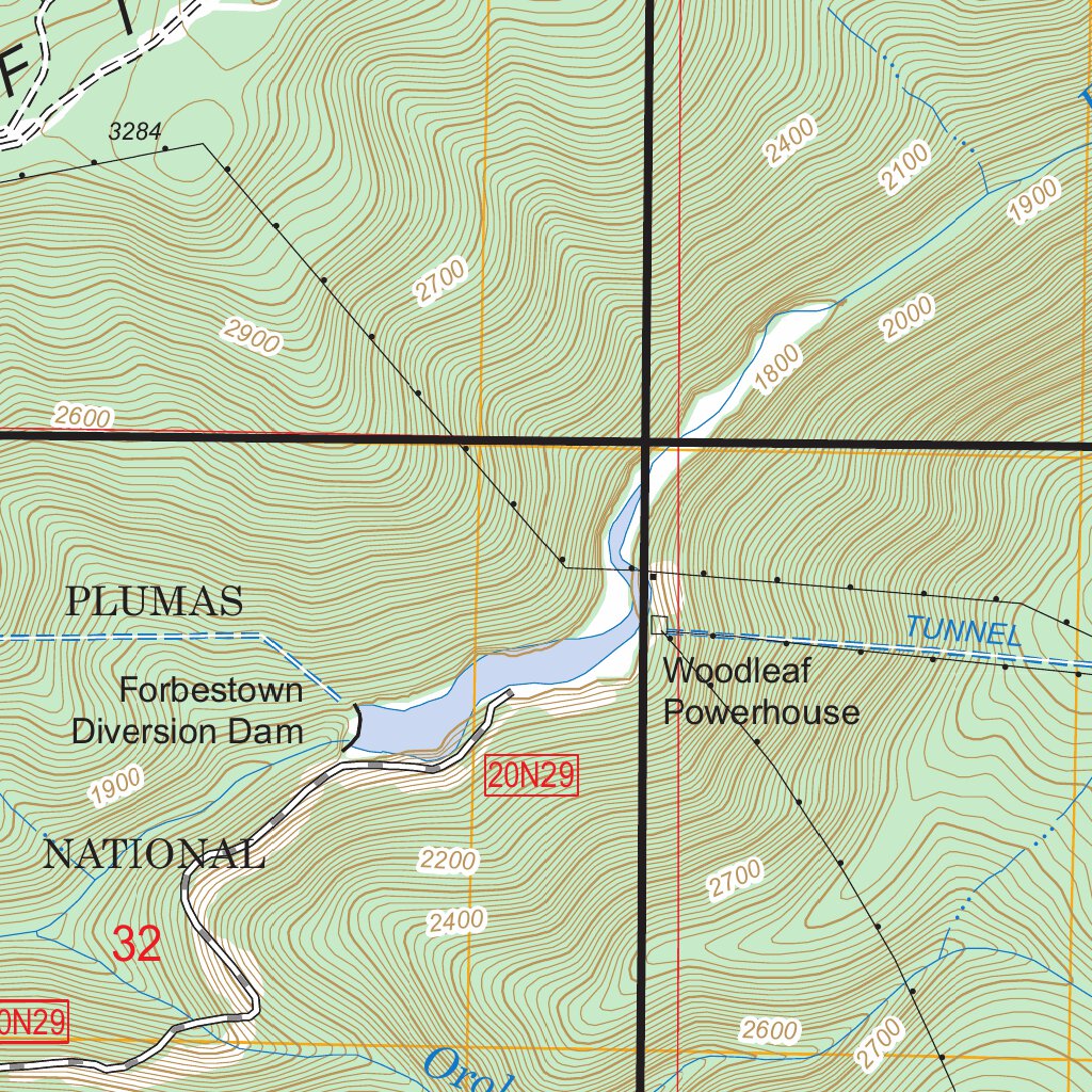Clipper Mills, CA FSTopo Legacy Map by US Forest Service - Topo ...
