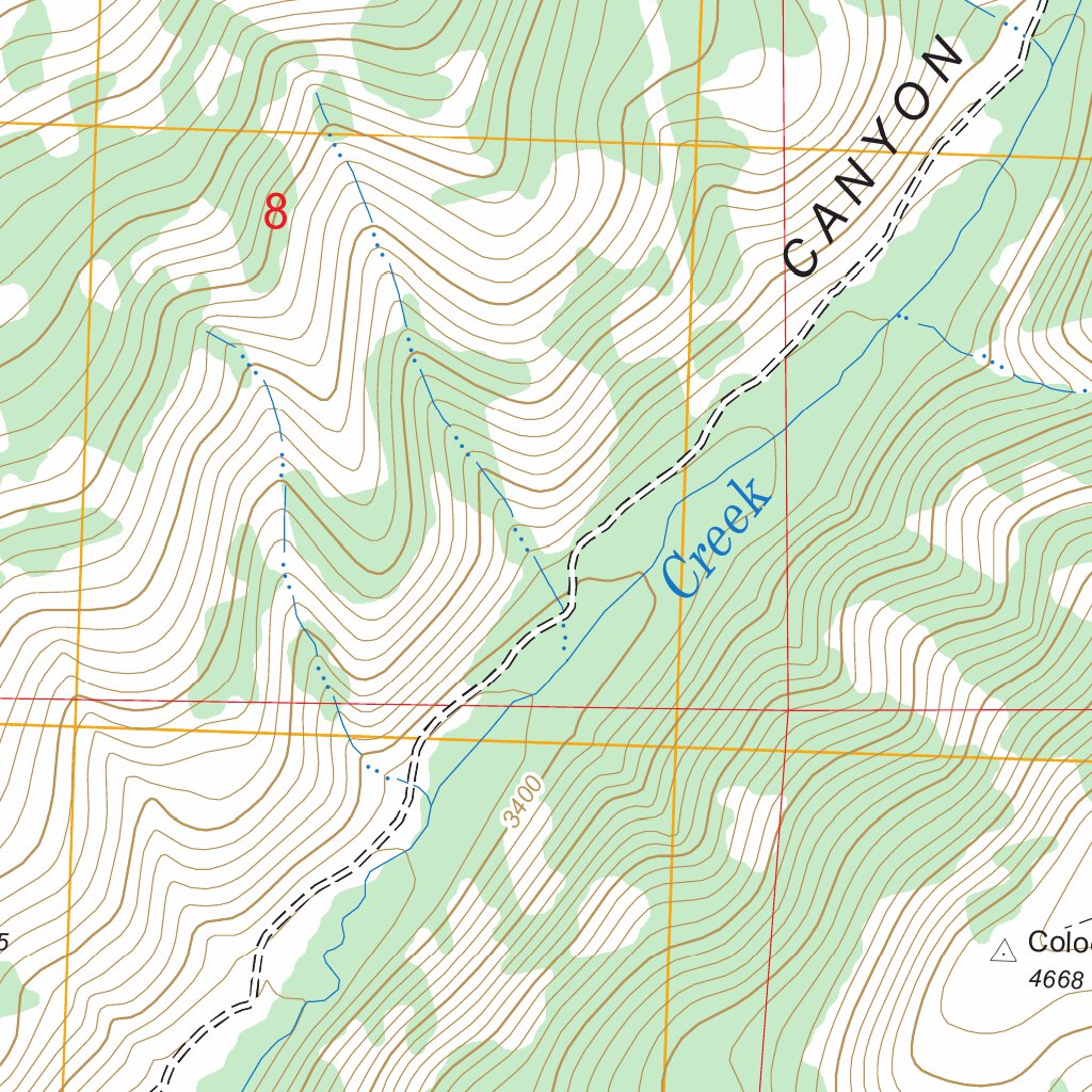 Colockum Pass, WA FSTopo Legacy Map by US Forest Service - Topo ...