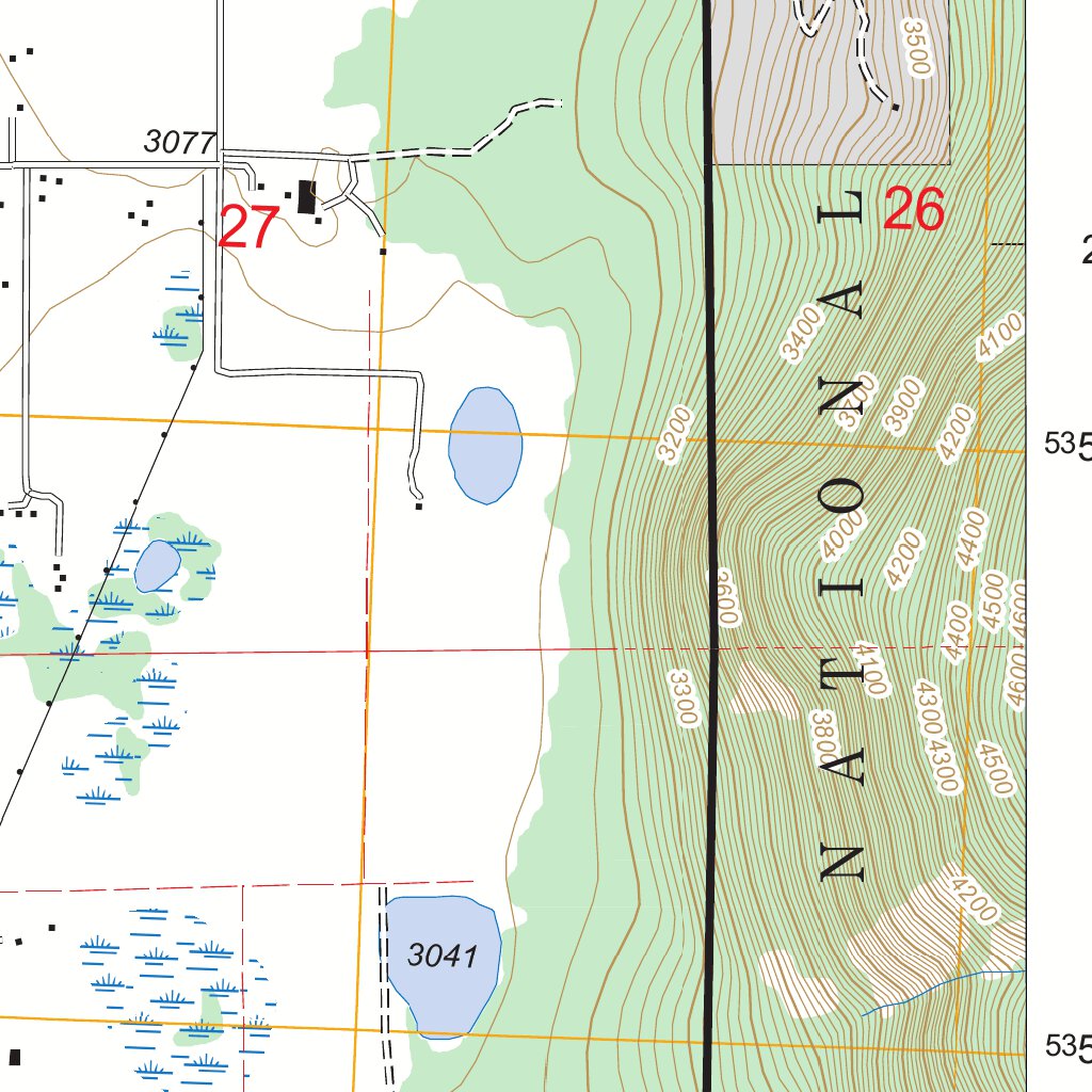 Columbia Falls South, MT FSTopo Legacy Map by US Forest Service - Topo ...