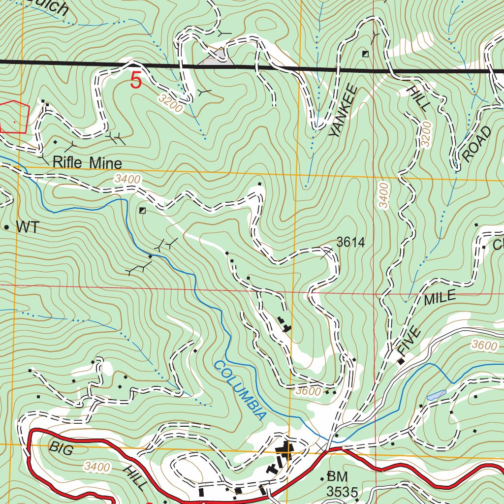 Columbia SE, CA FSTopo Legacy Map by US Forest Service - Topo | Avenza Maps