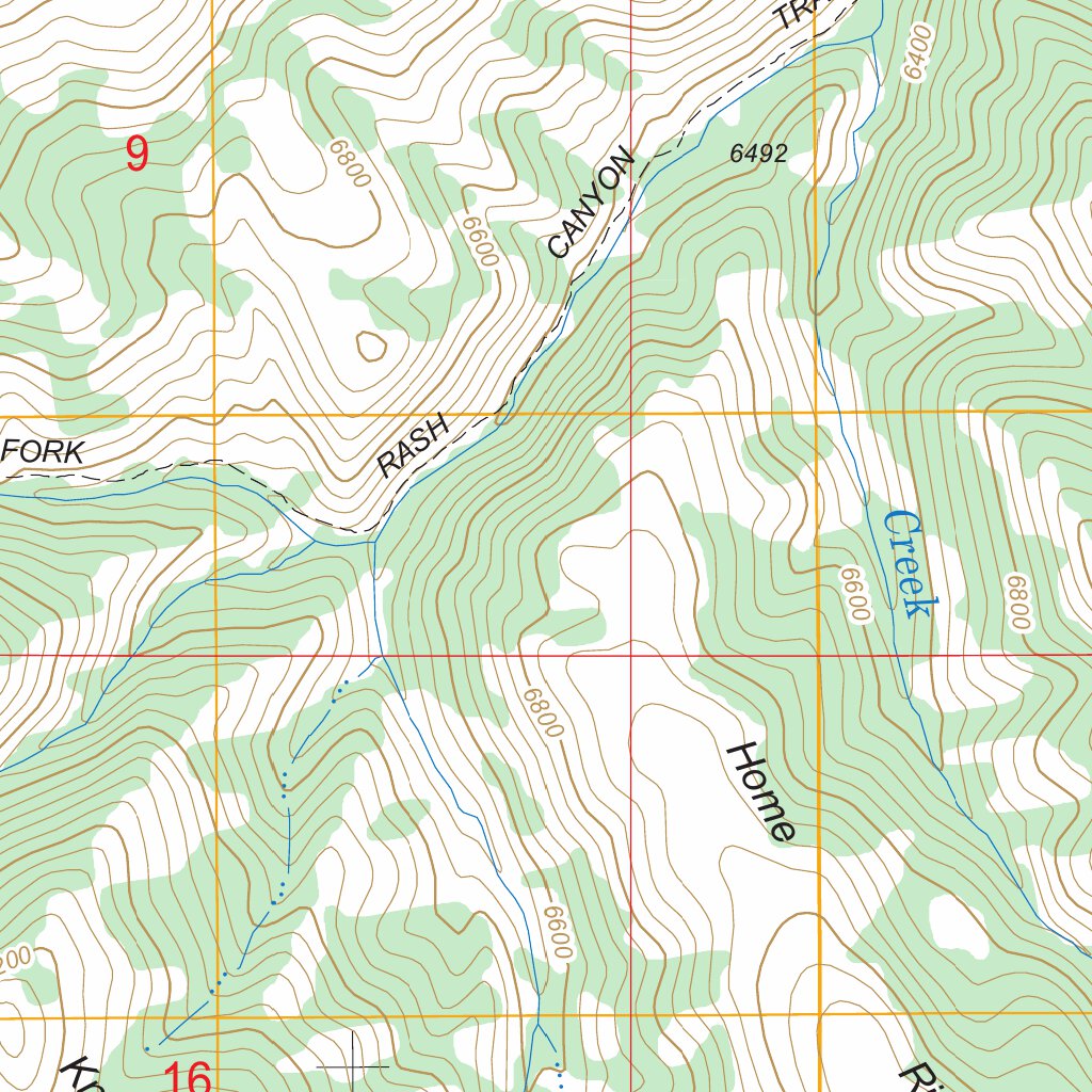 Commissary Ridge, ID FSTopo Legacy Map by US Forest Service - Topo ...