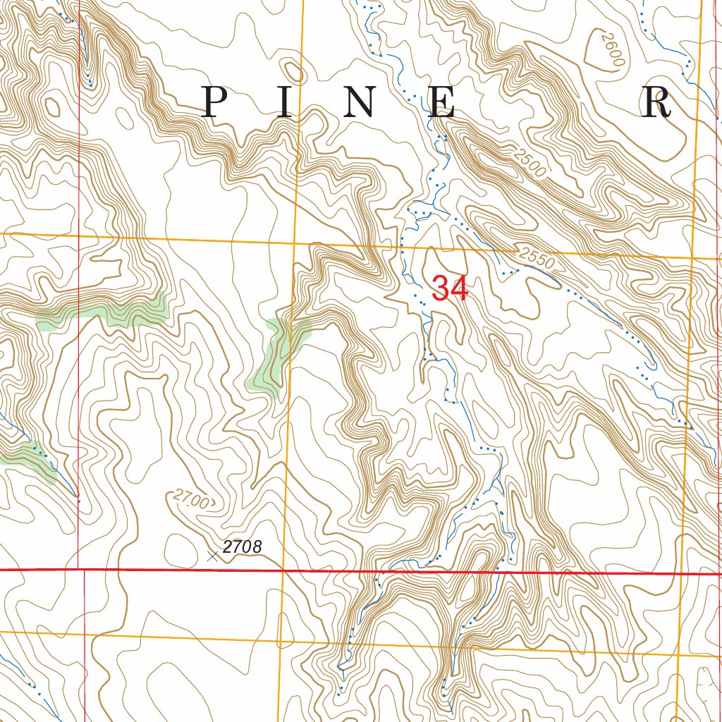 Conata NE, SD FSTopo Legacy Map by US Forest Service - Topo | Avenza Maps