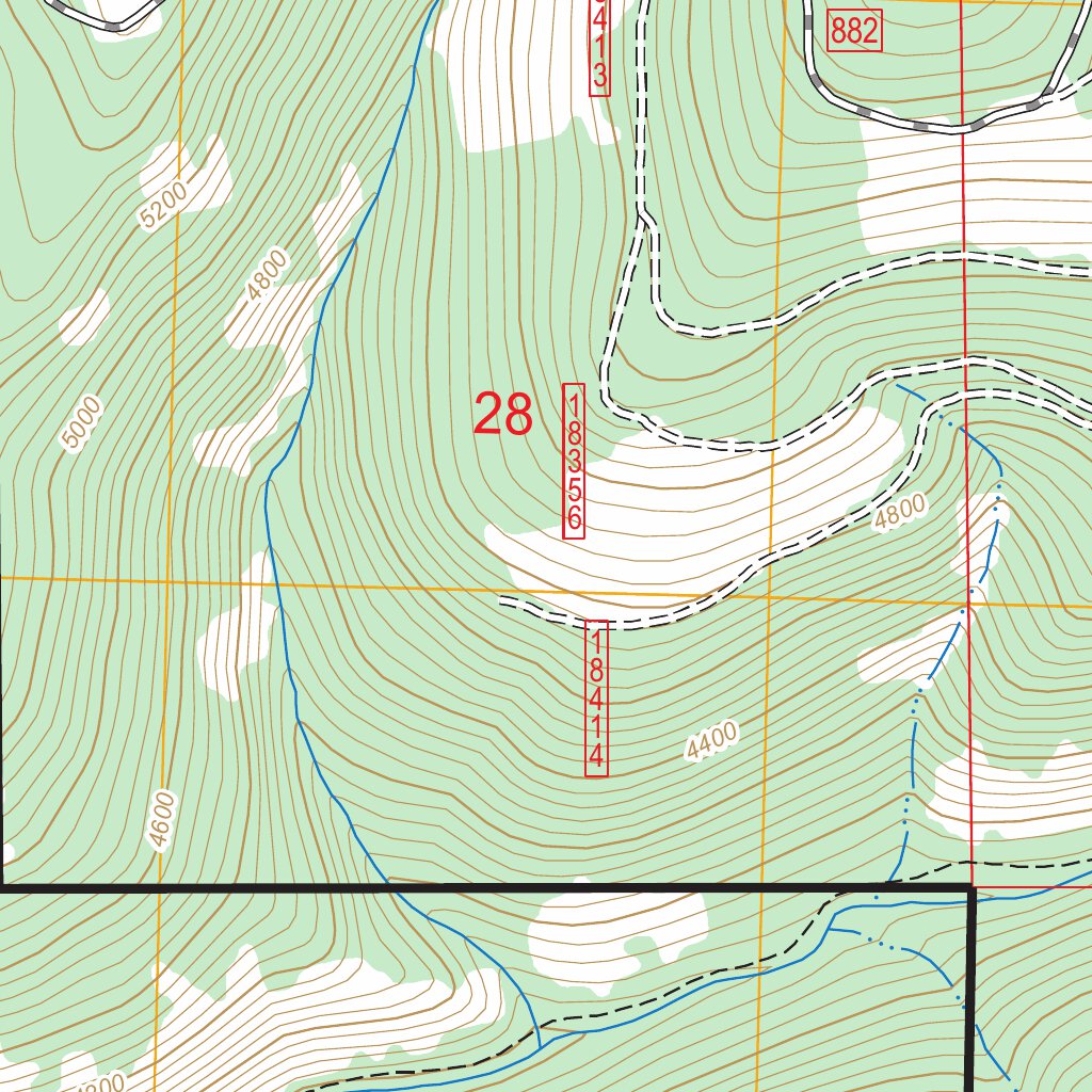 Cook Mountain, MT FSTopo Legacy Map by US Forest Service - Topo ...