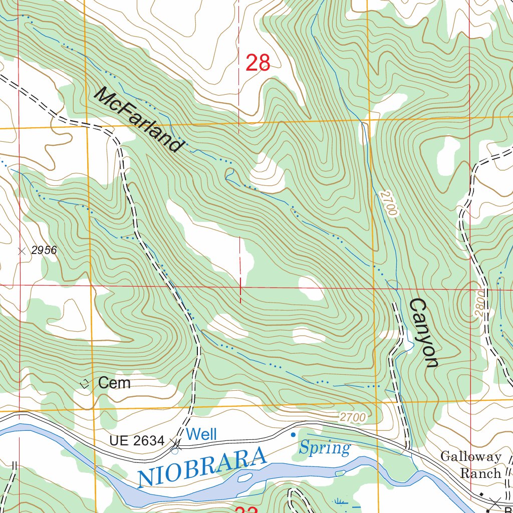Cooper Canyon, NE FSTopo Legacy Map by US Forest Service - Topo ...