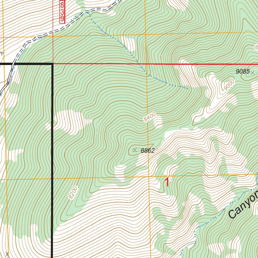 Copper Mountain, ID FSTopo Legacy Map by US Forest Service - Topo ...